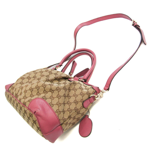 Gucci | Bags | Gucci Sukey 24792 Womens Gg Canvasleather ...
